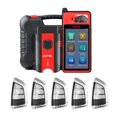 China utel MaxiIM KM100 KM100E Universal Key Generator Plus 5pcs Autel Razor Style Universal Key Compatible with 700+ Car Makes for sale