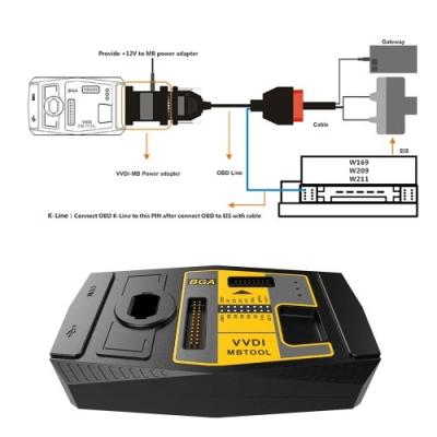 China Original Xhorse VVDI MB BGA Tool V5.1.6 Benz Key Programmer Including BGA Calculator Function for sale
