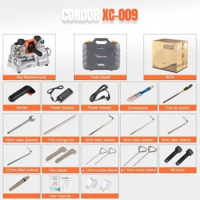 Cina Xhorse Condor XC-009 XC009 XC 009 Macchina per il taglio di chiavi a batteria in vendita