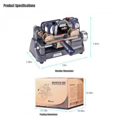 China 2025 Xhorse Dolphin XP-008 XP008 Key Cutting Machine Mini Mechanical for Special Bit/ Double Bit Keys for sale