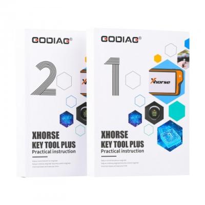 China Xhorse VVDI Key Tool Plus Pad wtih GODIAG Practical Instruction 1&2 Two Books Get Free One Year Unlimited MB and ID48 96bit Tokens for sale