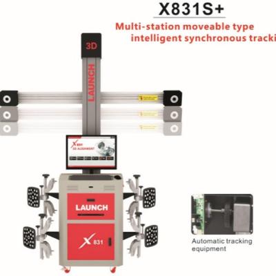 中国 オリジナル LAUNCH X831S+ X831Plus 3D 4柱式アライメントリフト プラットフォーム 販売のため