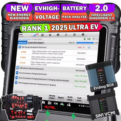 China AUTEL MaxiSYS Ultra EV Advanced EV Diagnostics with MaxiFlash VCMI High-voltage System Diagnostics Battery Pack Diagnostics SOC & SOH Analysis for sale