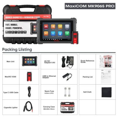 China Autel MaxiCOM MK906S PRO Scanner Upgraded of MS906 Pro/MK906BT/MK906 Pro Diagnostic Tool with Advanced ECU Coding Bi-Directional Control 36+ Services for sale