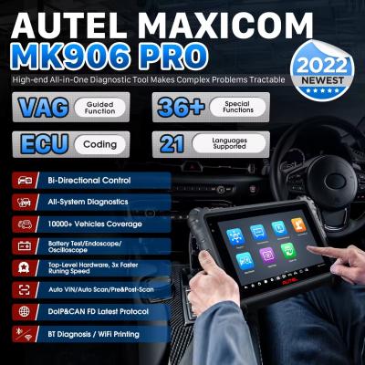 China Autel MaxiCOM MK906S PRO Scanner Upgraded of MS906 Pro/MK906BT/MK906 Pro Diagnostic Tool with Advanced ECU Coding Bi-Directional Control 36+ Services for sale