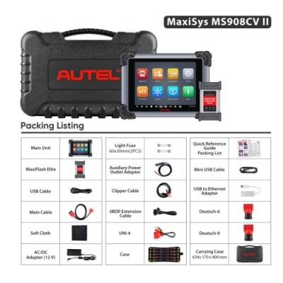 China 2025 Autel Maxisys MS908CV II Heavy Duty Truck Scanner with J2534 ECU Programming Support Smart AutoVin 2.0 and Pre Post Scan Upgraded Ver. Of MS908CV for sale