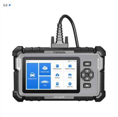 China TOPDON ArtiDiag 500 5" Scan Tool - PCM/TCM/ABS/SRS 4 Systems and 6 Reset Functions Lifetime Updates AutoVIN Technology Graphic Live Data Stream for sale