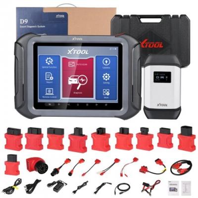 China XTOOL D9 Automotive Scan Tool Topology Map Bi-Directional Control ECU Coding Full Diagnostics & 42+ Reset Services Support DoIP & CAN FD for sale