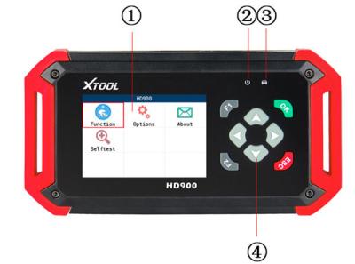 China Professional XTOOL HD900 Heavy Duty Truck Code Reader with Live Data and MIL Reset for sale