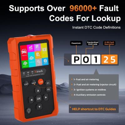 China Xtruck 819 Handheld Automotive OBDII Diagnostic Scanner VIN Reading and Battery Status Monitoring Tool for Post-2000 Vehicles for sale