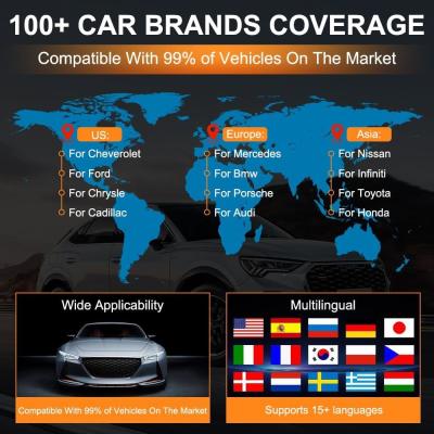 China Xtruck 819 Handheld Automotive OBDII Diagnostic Scanner VIN Reading and Battery Status Monitoring Tool for Post-2000 Vehicles for sale