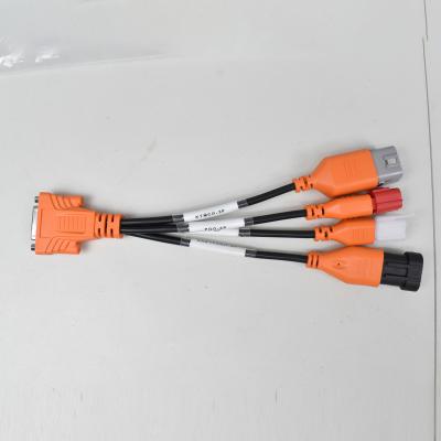 China 4 IN 1 Motorcycle Diagnostic Connector Cable for SYM-3P KYMCO-3P PGO-6P HARTFORD-6P with Master Jumper for K-LINE L-LINE CAN Bus Protocol for sale