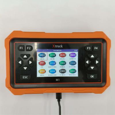 China Herramienta de diagnóstico para motocicletas Xtruck M1 con reinicio de posición del acelerador, reinicio de aprendizaje ISC y 1 año de garantía en venta