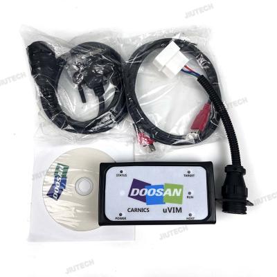 China Getac V110 laptop + For Doosan uvim Excavator Forklift Engine Fault Detector DDT SCR DPF DCU ECU Scanner Fault Diagnostic Tool for sale
