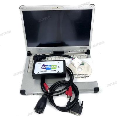 China CF53 laptop+Doosan Diagnostic Tool with 2024 Software Version for Excavator Heavy Industry Engine System SCR DPF DMS-5 DCUECUG2 for sale
