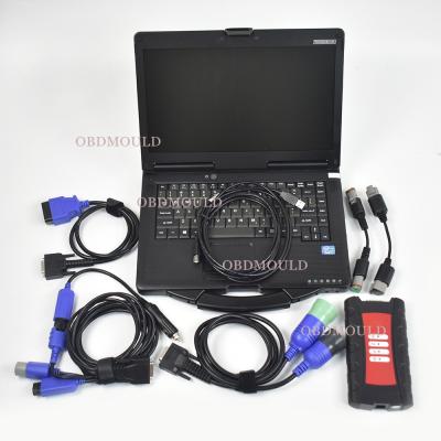 China Diagnostic kit INLINE 7, pre installed Insite 8.7 software CF53 laptop for Cummins diesel truck engine diagnosis for sale