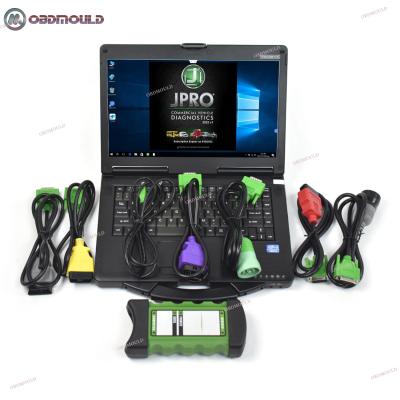 China 2026 Newest JPRO DLA+2.0 Professional Diagnostic Tool 2023 V3 Heavy Duty Truck Scanner JPro DLA+ 2.0 Adapter Kit with CF53 Laptop for sale