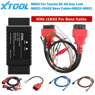 China XTOOL M822 M821 Key Emulator For Toyota A8 For Benz Cable All Key Lost Key Programming Need Work With KC501 Programmer For PAD3 for sale