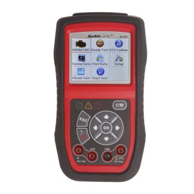 中国 元の Autel AutoLink AL539 OBDII は/用具のインターネットの更新の多言語メニューをスキャンできます 販売のため