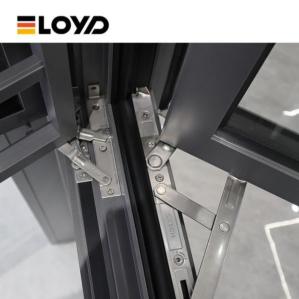 Quality Thermal Insulated Aluminum Frame Casement Windows Replacement Bronze Grey for sale