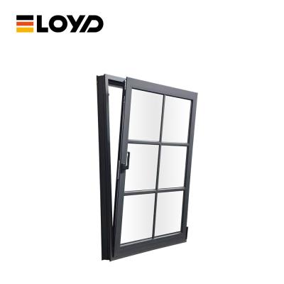 China Single Pane Hinged Tilt Turn Upvc Aluminium Windows For Home Office for sale