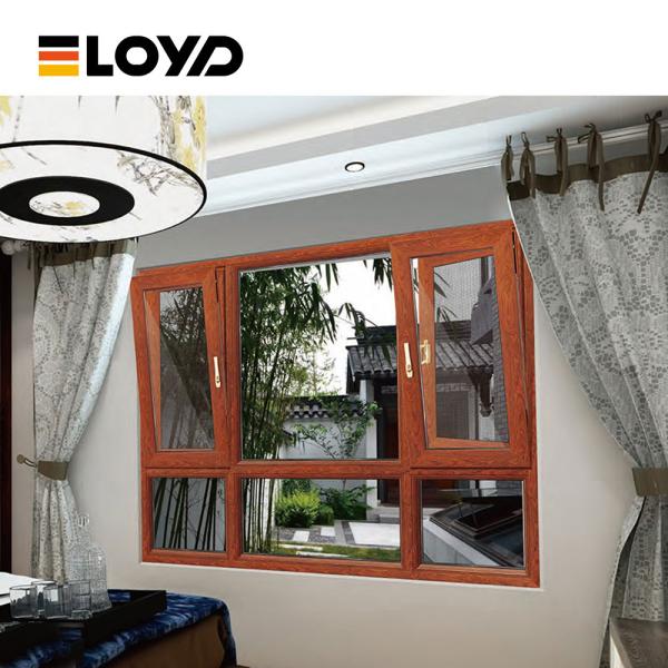 Quality Double Glazing Tempered Glass Aluminium Tilt And Turn Windows for sale