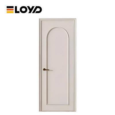 Quality OEM Aluminium Teak Wood Door Front French Glass Panel Doors for sale
