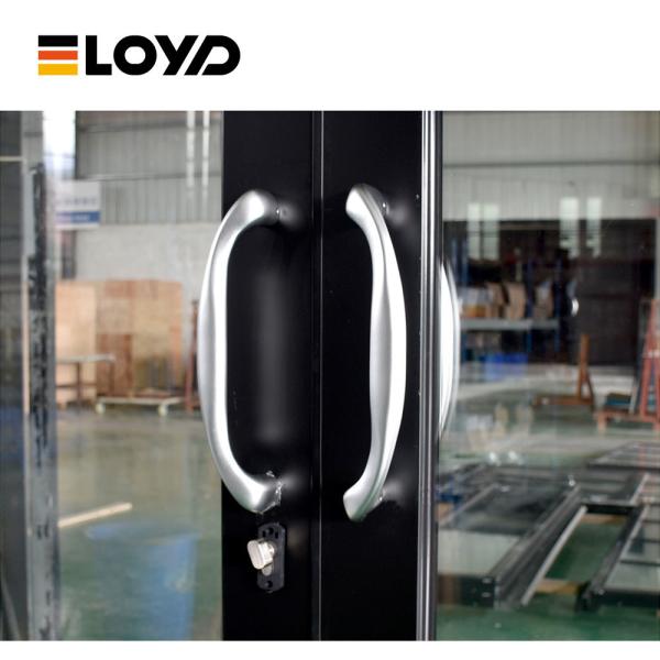 Quality Narrow Aluminum 96 X 72 Sliding Glass Door Double Pane Stackable Clear for sale