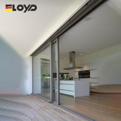 China Aluminium Sliding Window Section Soundproof Double Glazed With Screen for sale