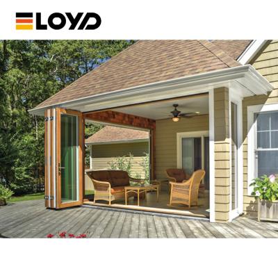 China 68 Series Folding Door for Cold Weather Extra Thermal Protection for sale