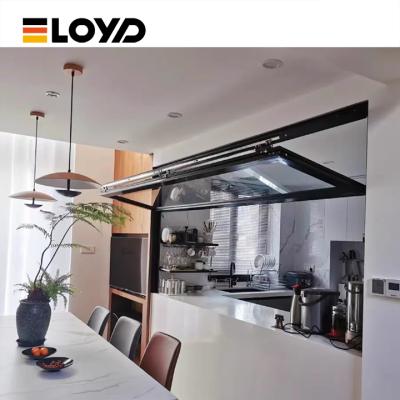 China Aluminum Folding Bar Window with Tempered Glass and PAG Lock for sale