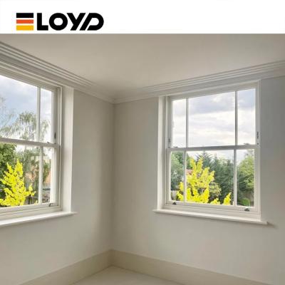 China Energy-Efficient Double Single Hung Window with Thermal Break for sale