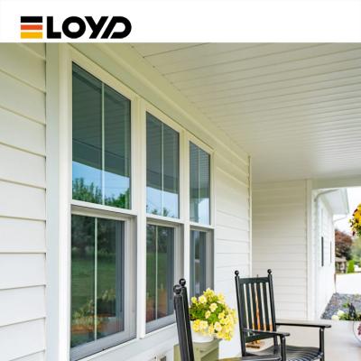 China Triple Glazed Double Single Hung Window with Thermal Break Aluminum Frame for sale