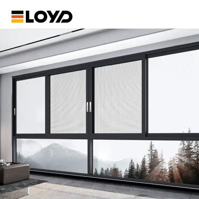 Китай Энергоэффективное алюминиевое скользящее окно с низкоэнергетическим стеклом продается