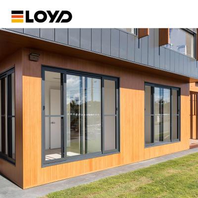 Китай Алюминиевое раздвижное окно с тремя направляющими для широких проемов продается