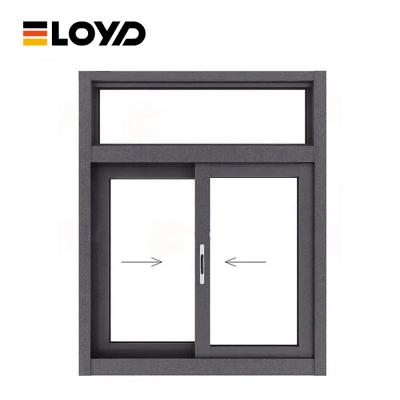 Китай Проветриваемое алюминиевое скользящее окно с встроенными люврами продается