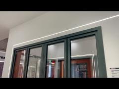 Professional Customized Exterior Soundproofing Aluminum Balcony Folding Door Tempered Glass Bifold Patio Door