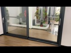 La plus haute isolation thermique et sonore possible porte coulissante en aluminium à double verre