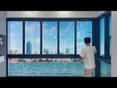 Ventana plegable de aluminio de alta seguridad con bloqueo de varios puntos