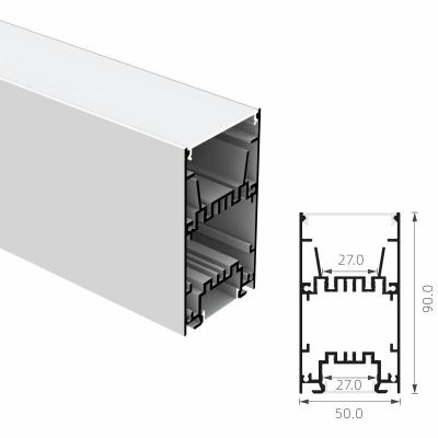 China Suspended LED Aluminium Profile Super Bar Light Housing U Shape Surface Mounted Aluminum Extruded Linear Channel for sale