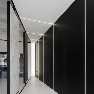 China Led Profile For Ceiling Light Bar Lighting Black Strips Channel Recessed Drywall Plaster Gypsum3 T5 Aluminum for sale