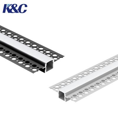 China LED Strip Aluminum Profile Recessed Installation with Optimized Heat Dissipation for sale