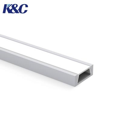 China Aluminum LED Housing Extruded Aluminum Sleek Appearance Custom Length for sale