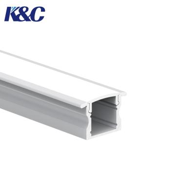 China 6063 T5 Aluminum LED Profile 17.0x15.0mm for Embedded Installation for sale