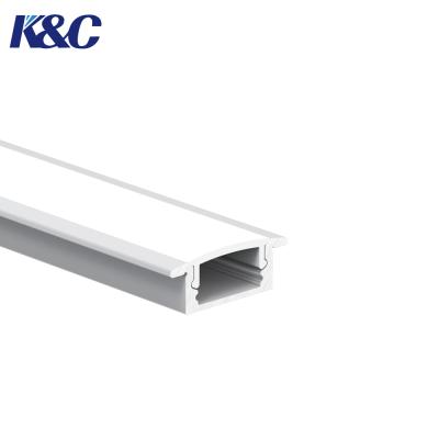 China K16 LED Aluminum Profile 17.0x8.8mm with Embedded Decorative Edge for sale