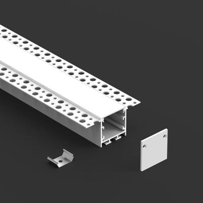 중국 최대 18W/m 및 PCB 폭 24.0mm까지의 고밀도 스트립용 T5 방열판 디자인의 6063 T5 LED 장착 프로파일 판매용