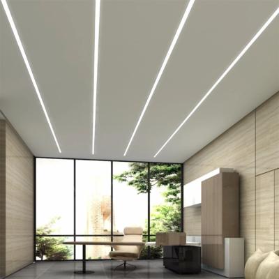 China 6061-T6 Aluminiumlegierung, eingelassenes LED-Profil mit hochtransparentem PMMA-Diffusor und Einbaumontage zu verkaufen