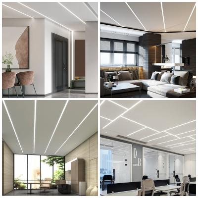 China W58.0 × H15.0mm IP20 Rated Recessed Aluminum LED Profile with PCB Width up to 12.0mm for Embedded Installation for sale