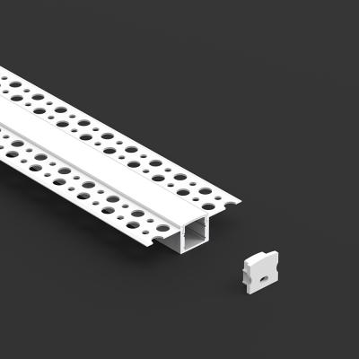 중국 3M 매립형 알루미늄 LED 프로파일, W57.0 × H14.5mm 크기, 최대 12.0mm PCB 폭, 매립 설치용 판매용