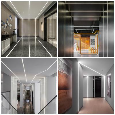 Cina Profilo di montaggio LED in lega di alluminio 6063 con lunghezza standard 3M e dimensioni W57,0 × H14,5mm per montaggio a filo in vendita